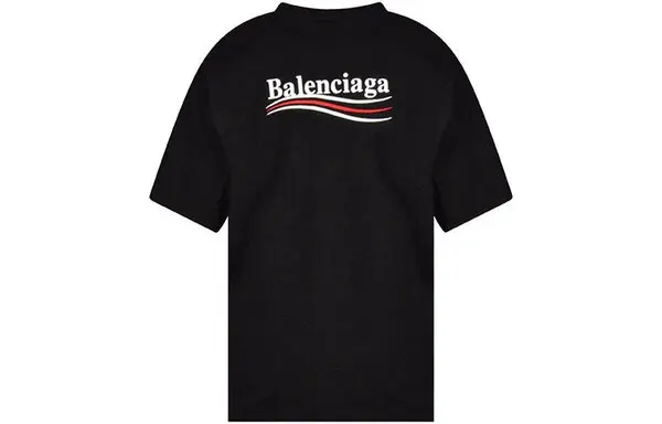 Balenciaga Political Campaign T-shirt Large Fit - Black