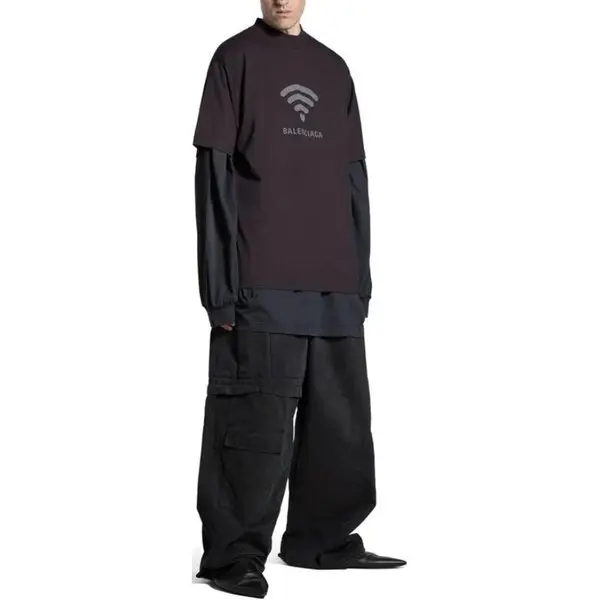 Balenciaga Lo_ve T-shirt - Black/grey