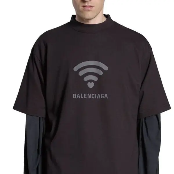 Balenciaga Lo_ve T-shirt - Black/grey