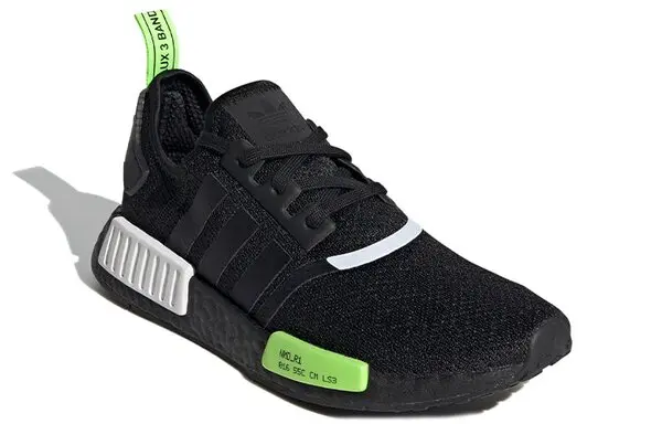 Adidas Nmd_r1 "black Signal Green" Sneakers - Black/volt
