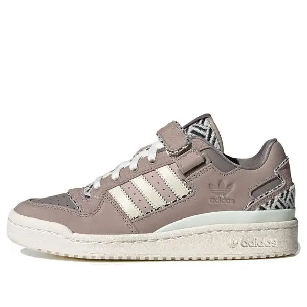 Adidas Forum Low Sneakers With Criss-cross Detailing - Gray/white