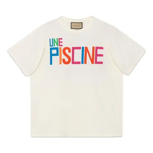 Gucci Cotton Jersey T-shirt With Print - Ivory