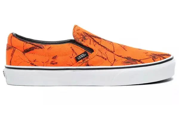 VANS Classic Slip-on Camouflage Print Casual Shoes - Orange