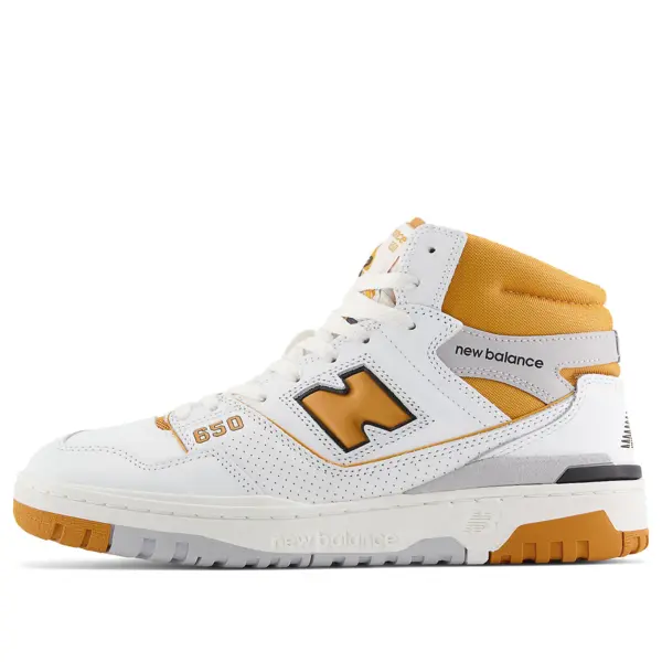 NEW BALANCE 650r "canyon" High Top Sneakers - White/brown