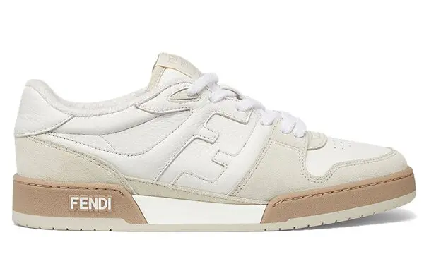 Fendi Match Low Top Suede Sneakers