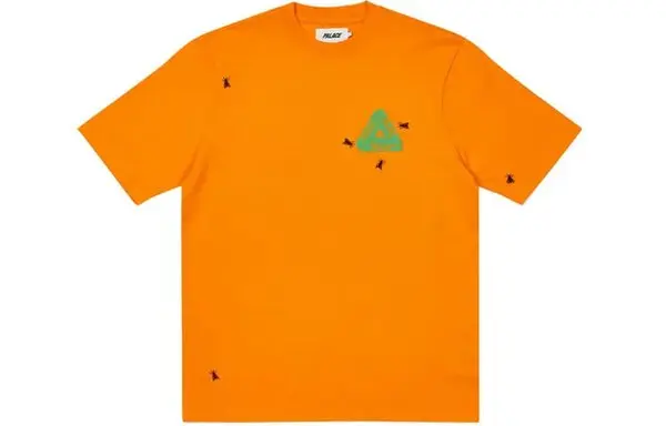 PALACE Short Sleeve T-shirt With Graphic Print - Orange
