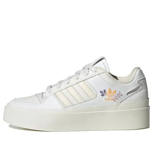 Adidas Forum Bonega Embroidered Floral Sneakers - White