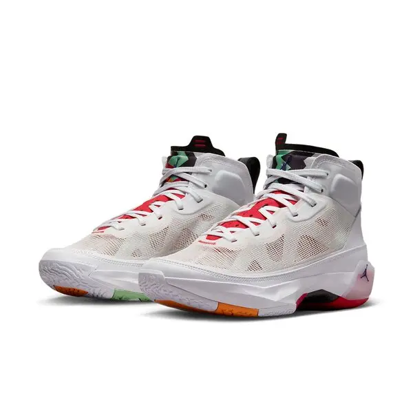 JORDAN Air 37 "hare" High Top Sneakers - White/red