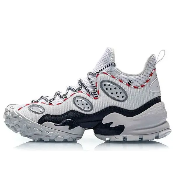 LI-NING Countflow Monster Eye Mid-top Sneakers - White/red