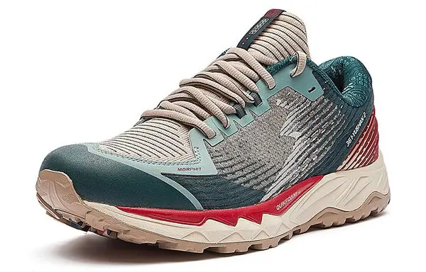361 DEGREES Yushan 2 Sneakers - Green/red/beige