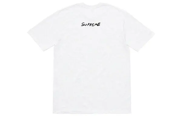 Supreme Ss19 Reaper Tee Printing Short Sleeve Gray White - Graywhite