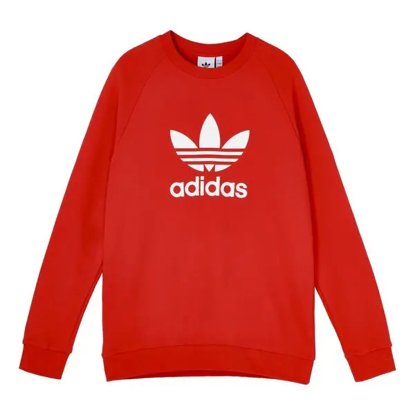 Adidas Originals Trefoil Crew Pullover - Red