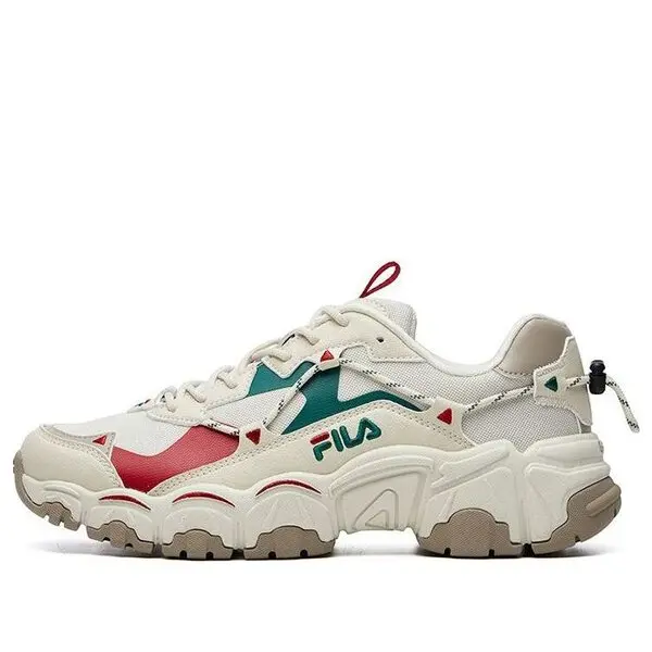 FILA Fluid Low Top Athletic Sneakers - Yellow/red/green