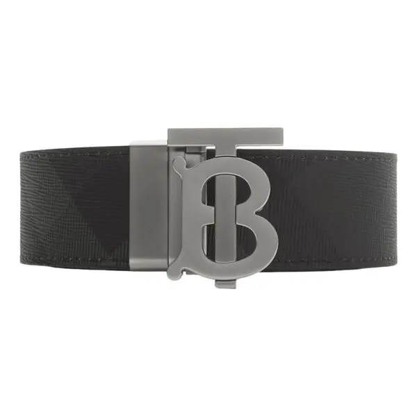 Burberry Reversible Tb Belt - Charcoal/graphite