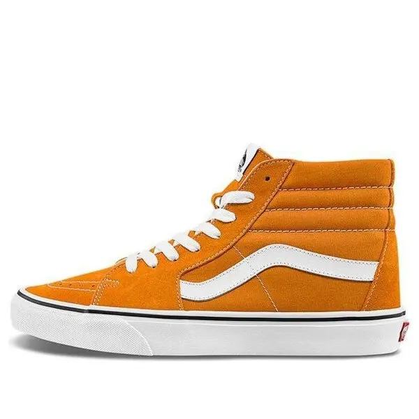 VANS Sk8-hi High Top Sneakers - Orange/white