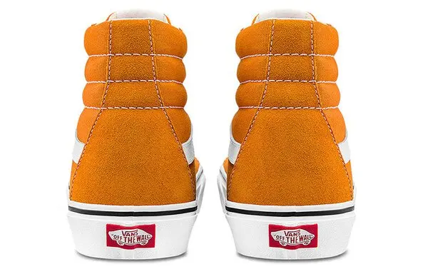 VANS Sk8-hi High Top Sneakers - Orange/white