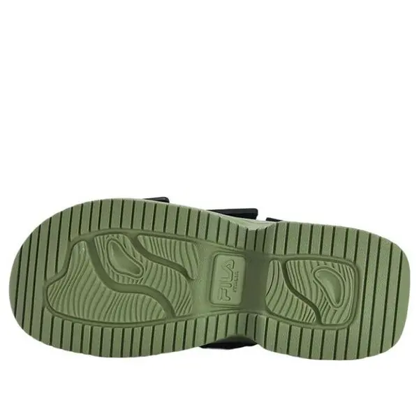 FILA Puff Sandals - Black/green