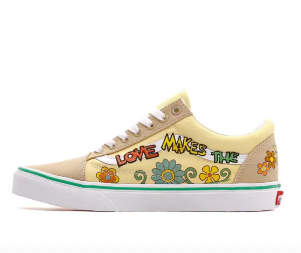 VANS Old Skool Sesame Street Sneakers - Yellow/beige