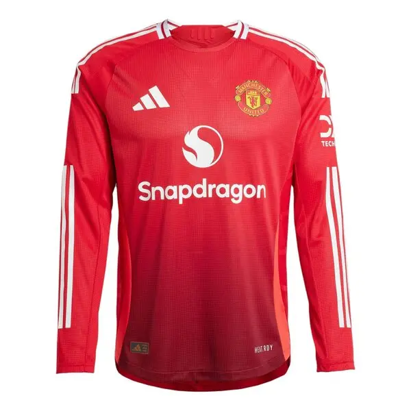 Adidas Manchester United 24/25 Long Sleeve Authentic Home Soccer Jersey