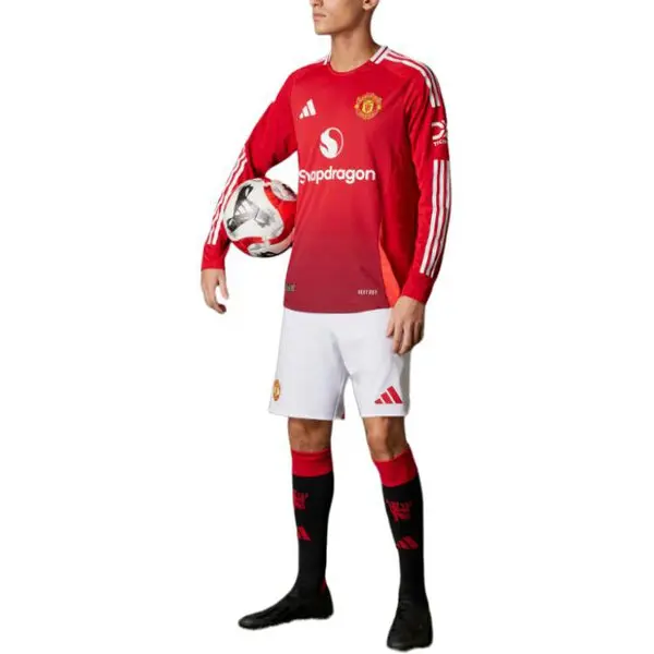 Adidas Manchester United 24/25 Long Sleeve Authentic Home Soccer Jersey