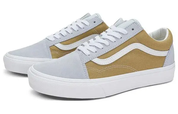 VANS Old Skool Platform Sneakers - White/brown