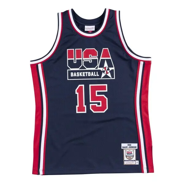 Mitchell & Ness Team Usa 1992 Magic Johnson Basketball Jersey - Navy