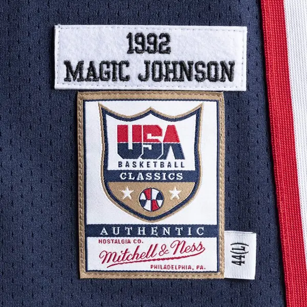 Mitchell & Ness Team Usa 1992 Magic Johnson Basketball Jersey - Navy