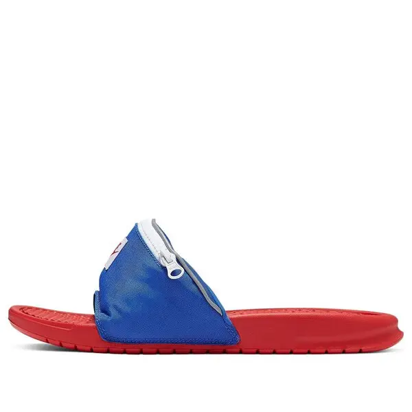 Nike Benassi Jdi Fanny Pack Slides - White/blue/red