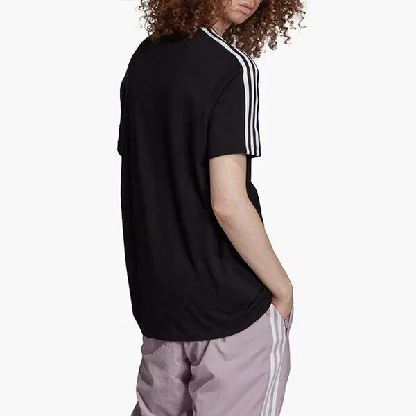 Adidas Originals 3 Bands Logo Printing Short Sleeve - Black