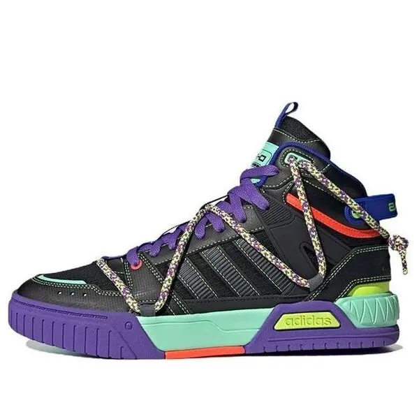 Adidas Neo D-pad Mid Sneakers - Back/purple/green