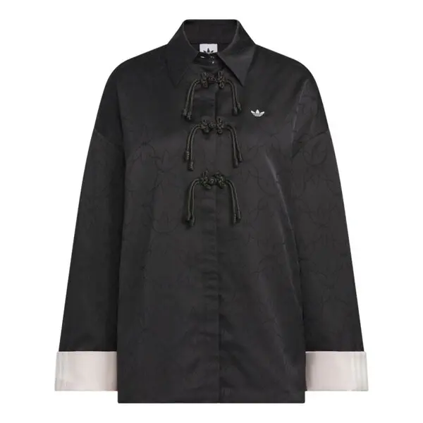 Adidas Shirt Jacket With Knot Details - Black