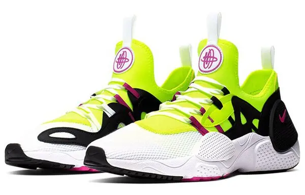 Nike Huarache E.d.g.e. Txt 'volt' Athletic Sneakers - White/volt-black-hyper Violet