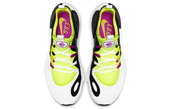 Nike Huarache E.d.g.e. Txt 'volt' Athletic Sneakers - White/volt-black-hyper Violet