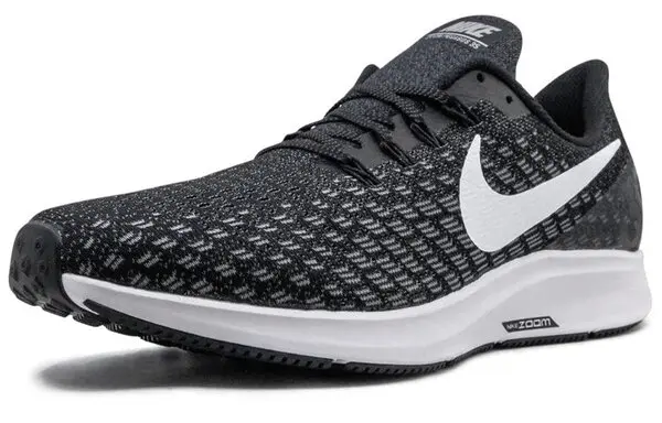 Nike Zoom Pegasus 35 Athletic Sneakers - Black/white