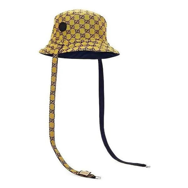 Gucci Gg Reversible Bucket Hat - Yellow/blue