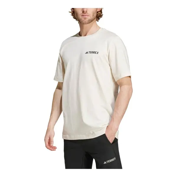 Adidas Back Graphic T-shirt Asia Sizing 'white