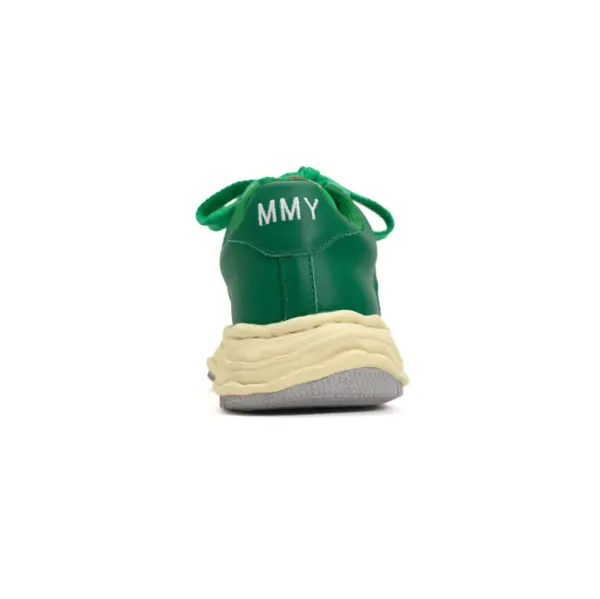 Mihara Yasuhiro Wayne Vl Og Sole Leather Low-top Sneaker - White/green
