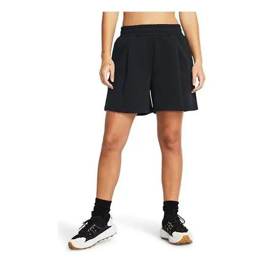 Under Armour Unstoppable Fleece Pleated Shorts - Black