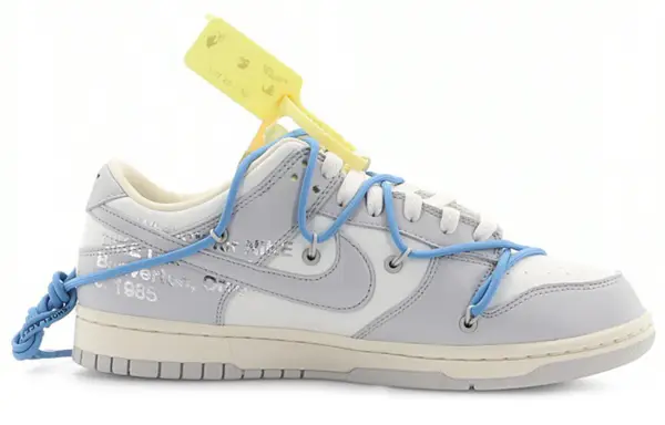 Nike X Off-white Dunk Low "the 50" Collection Lot 05 - Gray/white