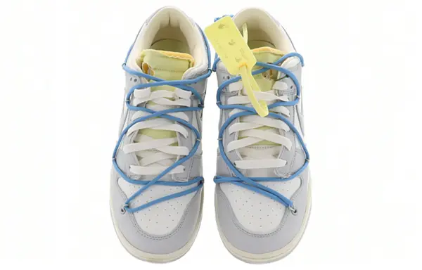 Nike X Off-white Dunk Low "the 50" Collection Lot 05 - Gray/white