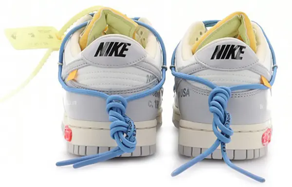 Nike X Off-white Dunk Low "the 50" Collection Lot 05 - Gray/white