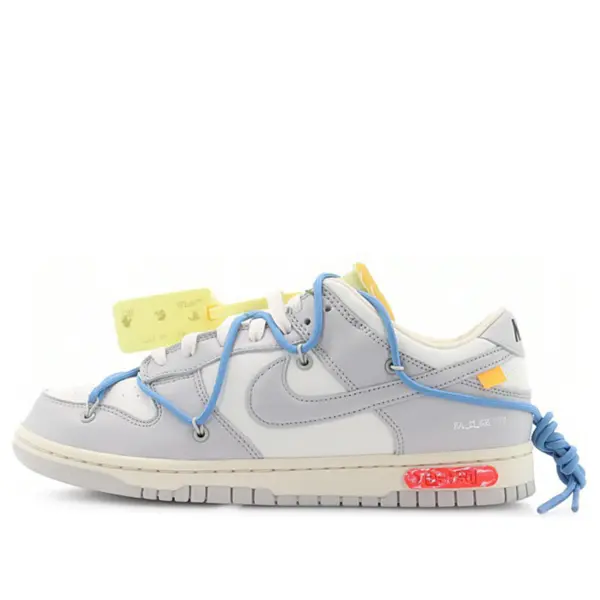 Nike X Off-white Dunk Low "the 50" Collection Lot 05 - Gray/white