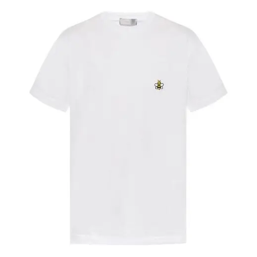 Dior X Kaws Crossover Logo Short Sleeve T-shirt - White