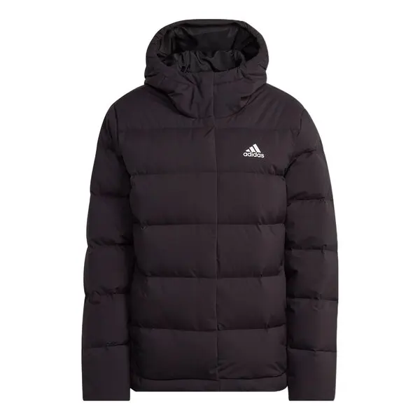 Adidas Helionic Hooded Down Jacket - Black