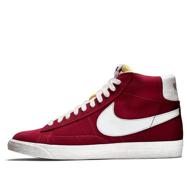 Nike Blazer High Top Suede Sneakers - Red
