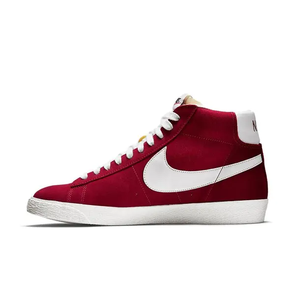 Nike Blazer High Top Suede Sneakers - Red