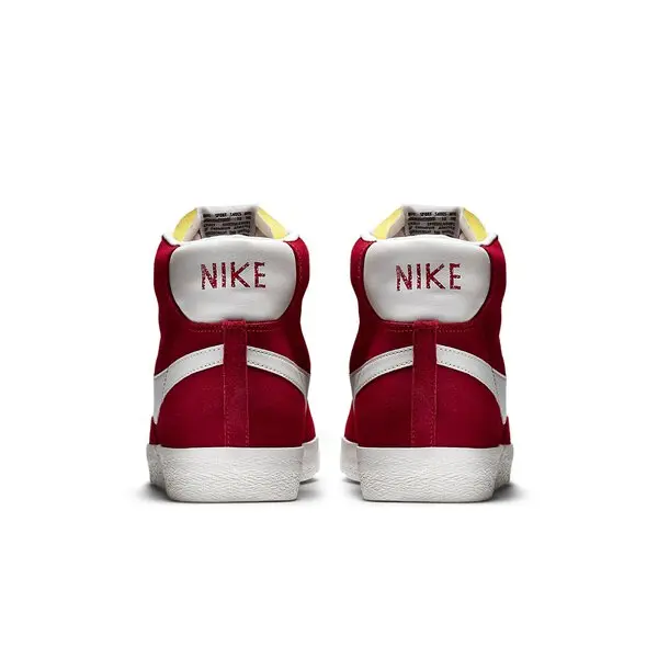 Nike Blazer High Top Suede Sneakers - Red