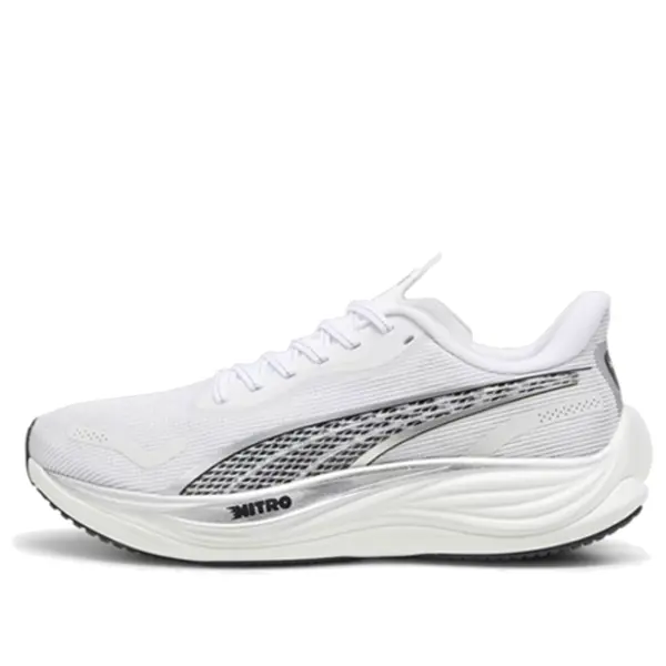 PUMA Velocity Nitro 3 Sneakers - White/silver/black