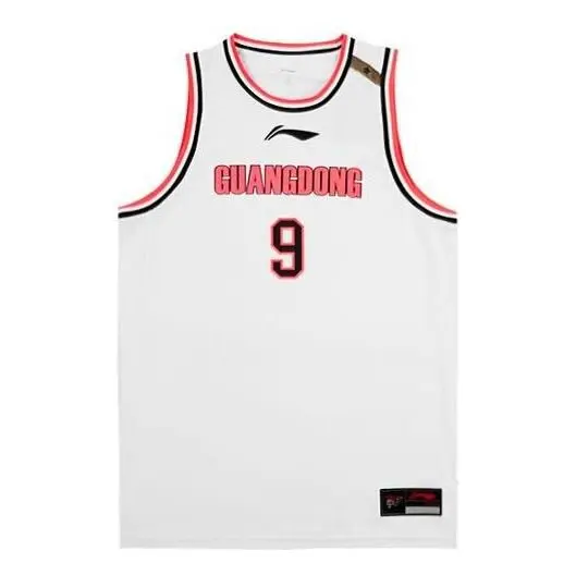 LI-NING X Cba Guangdong Yi Jianlian Basketball Jersey - White/red/black