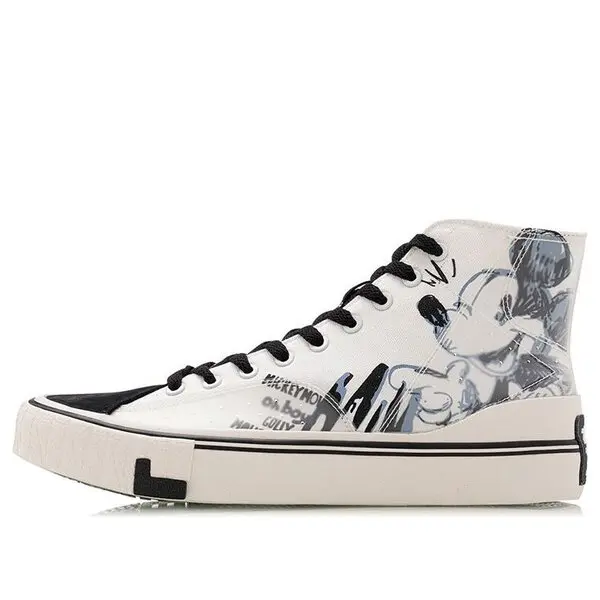 LI-NING Classic Leisure Hi X Disney Sneaker - Blackcreamwhite